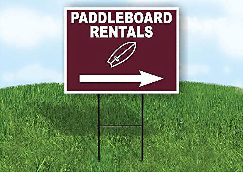 Work House Signs Single Sided Sign Paddle Board RENTALS Right Arrow ...
