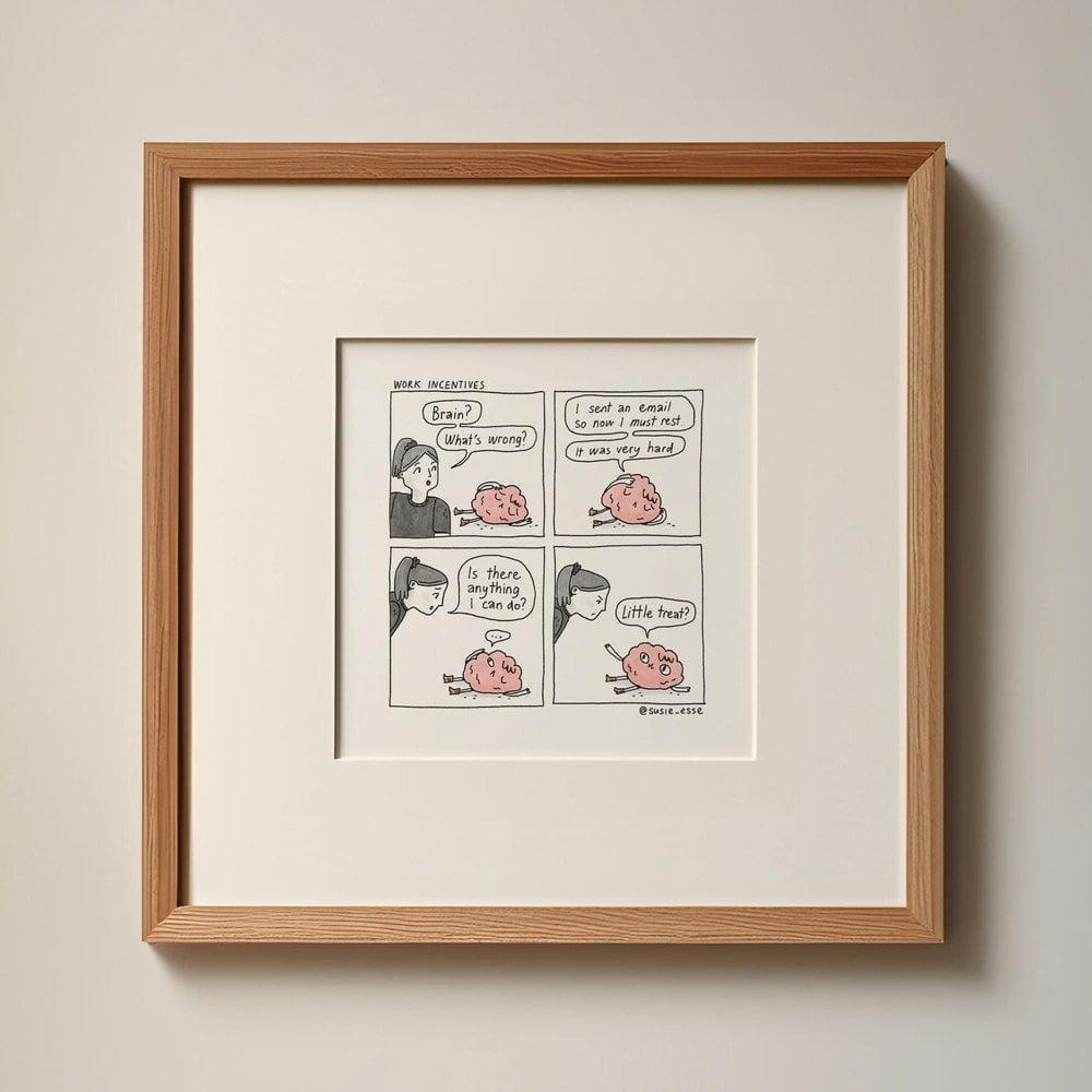 Work Incentives Little Treat Brain Comic By Susie Esse, Physical Art ...