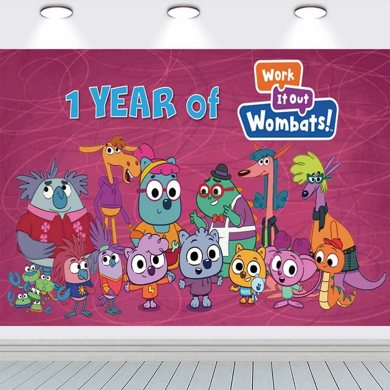 Work It Out Wombats! Backdrop Banner Party Supplies Poster Movie Theme ...