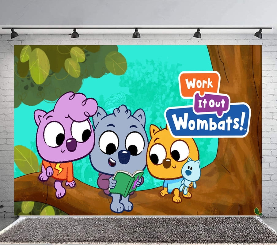 Work It Out Wombats! Backdrop Banner Party Supplies Poster Movie Theme ...