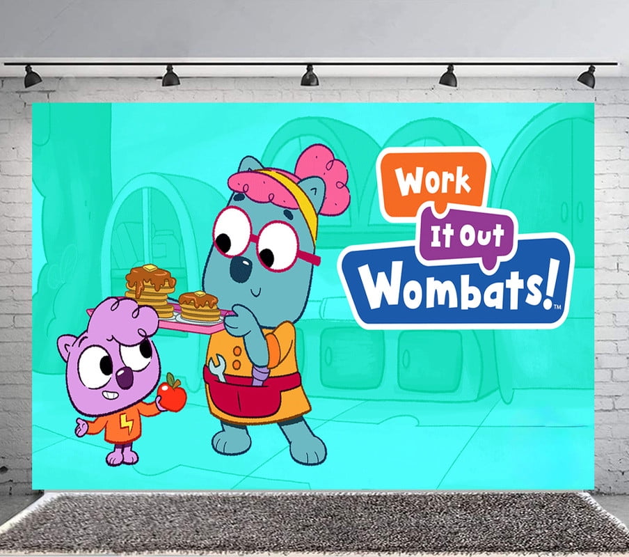 Work It Out Wombats! Backdrop Banner Party Supplies Poster Movie Theme ...