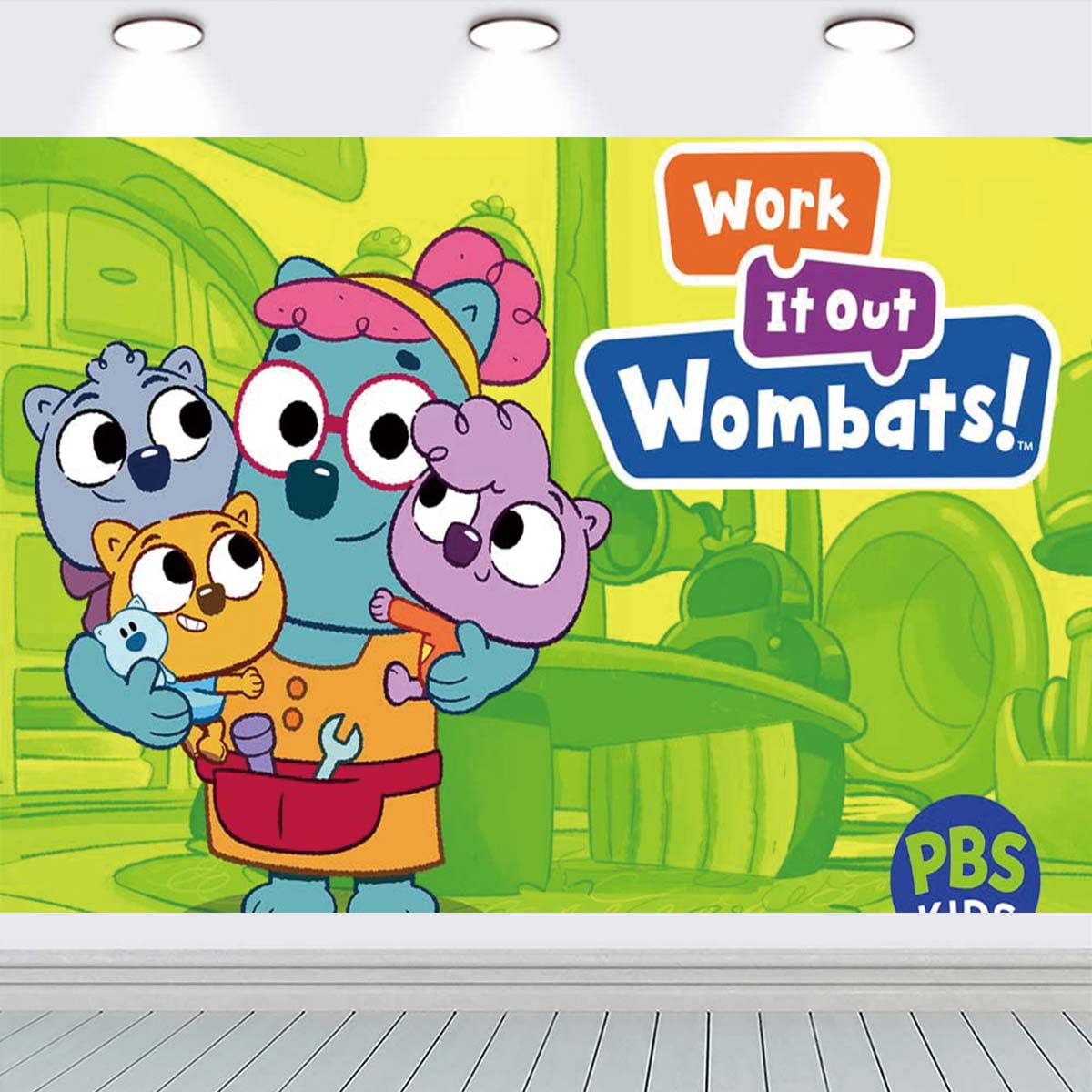 Work It Out Wombats school Poster Backdrop Banner Party Supplies ...