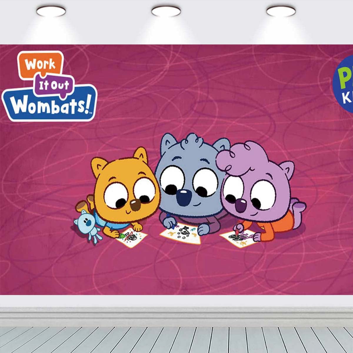 Work It Out Wombats school Taspestry Wall Decor Background Backdrop ...