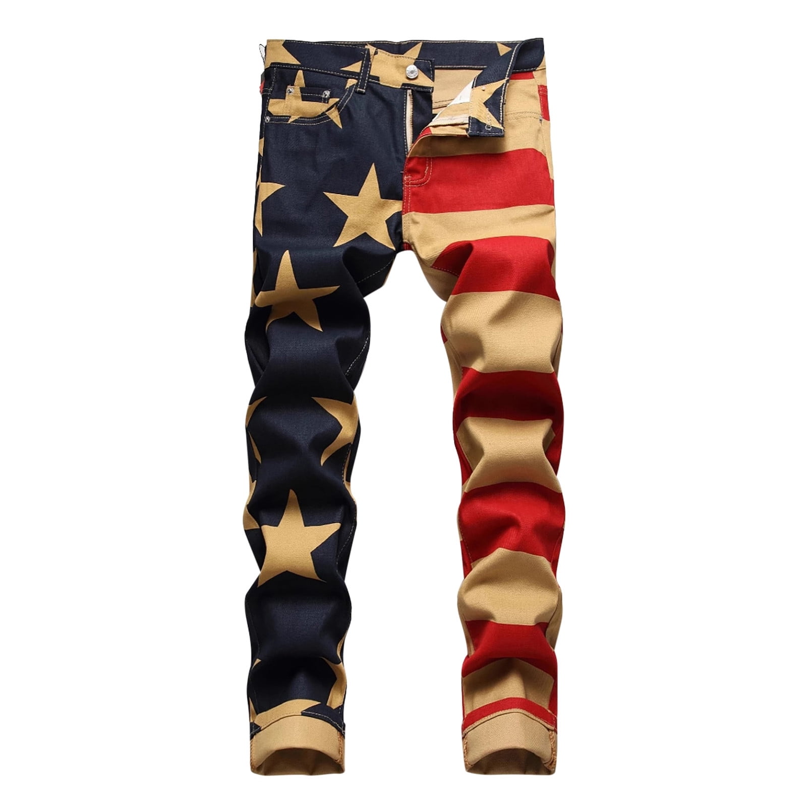 Work Jeans Men Male Jeans Comfort Stretch Denim Straight Leg Relaxed ...