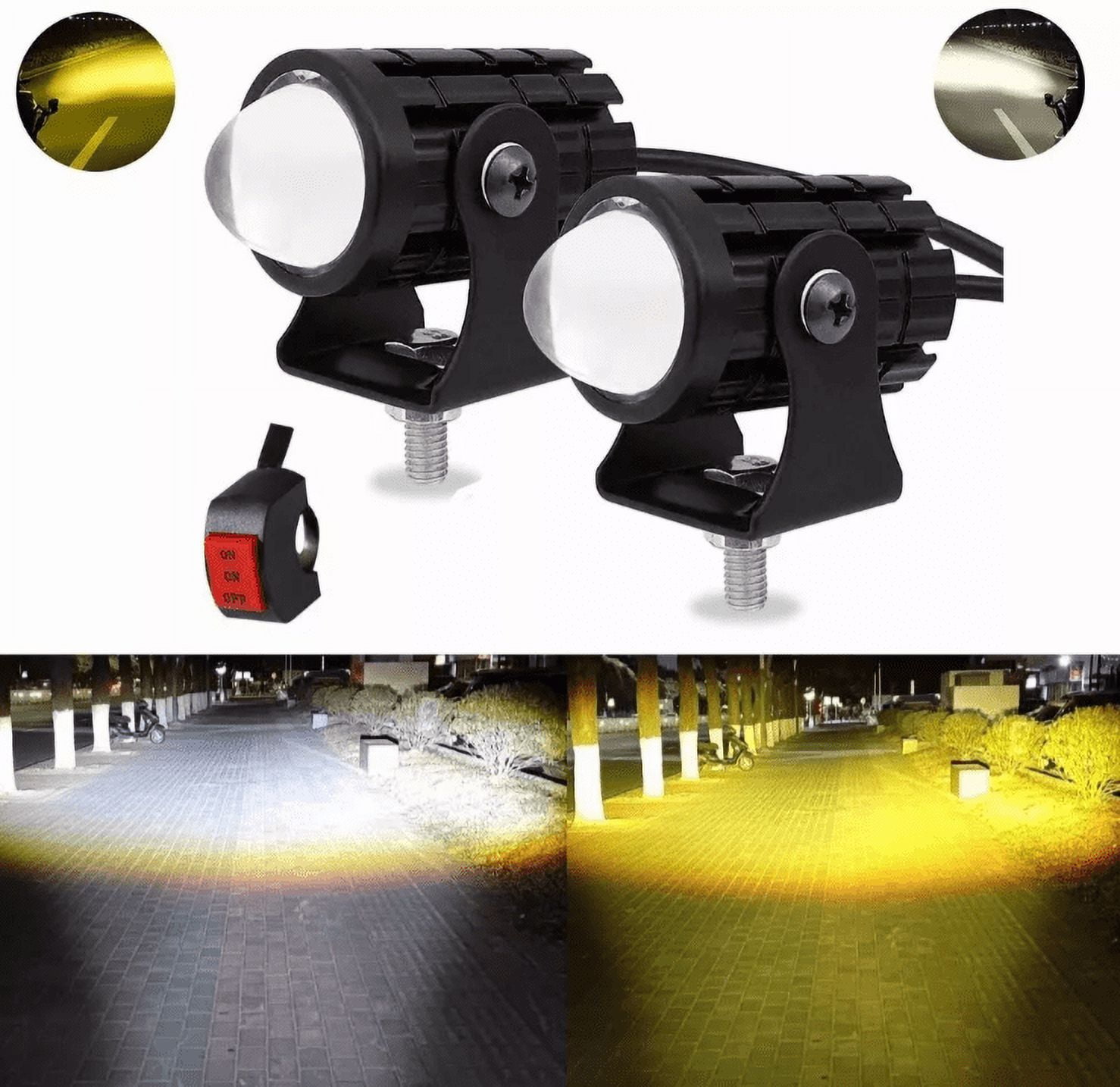 Work Light Bar, 30w Spot Off Road Lights, Driving Fog Lamp, IP68 ...