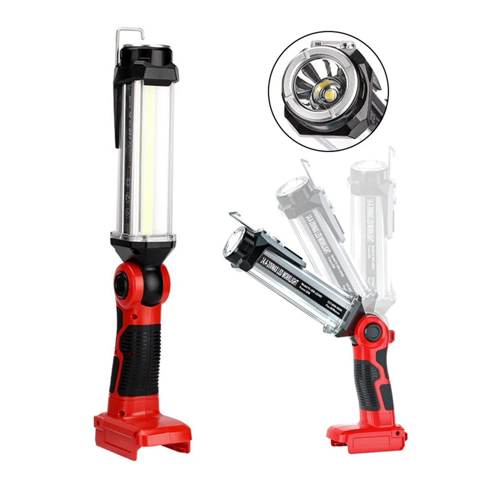 Work Lights, 2000LM LED Work Light Flashlight For 20V Lithium Battery ...