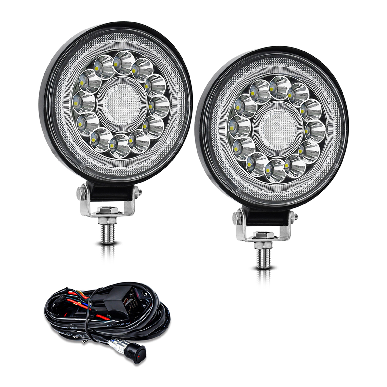 Work Lights,Bar 2pcs 4 160w Led Work Led Work Waterproof Kit Atv Utv ...