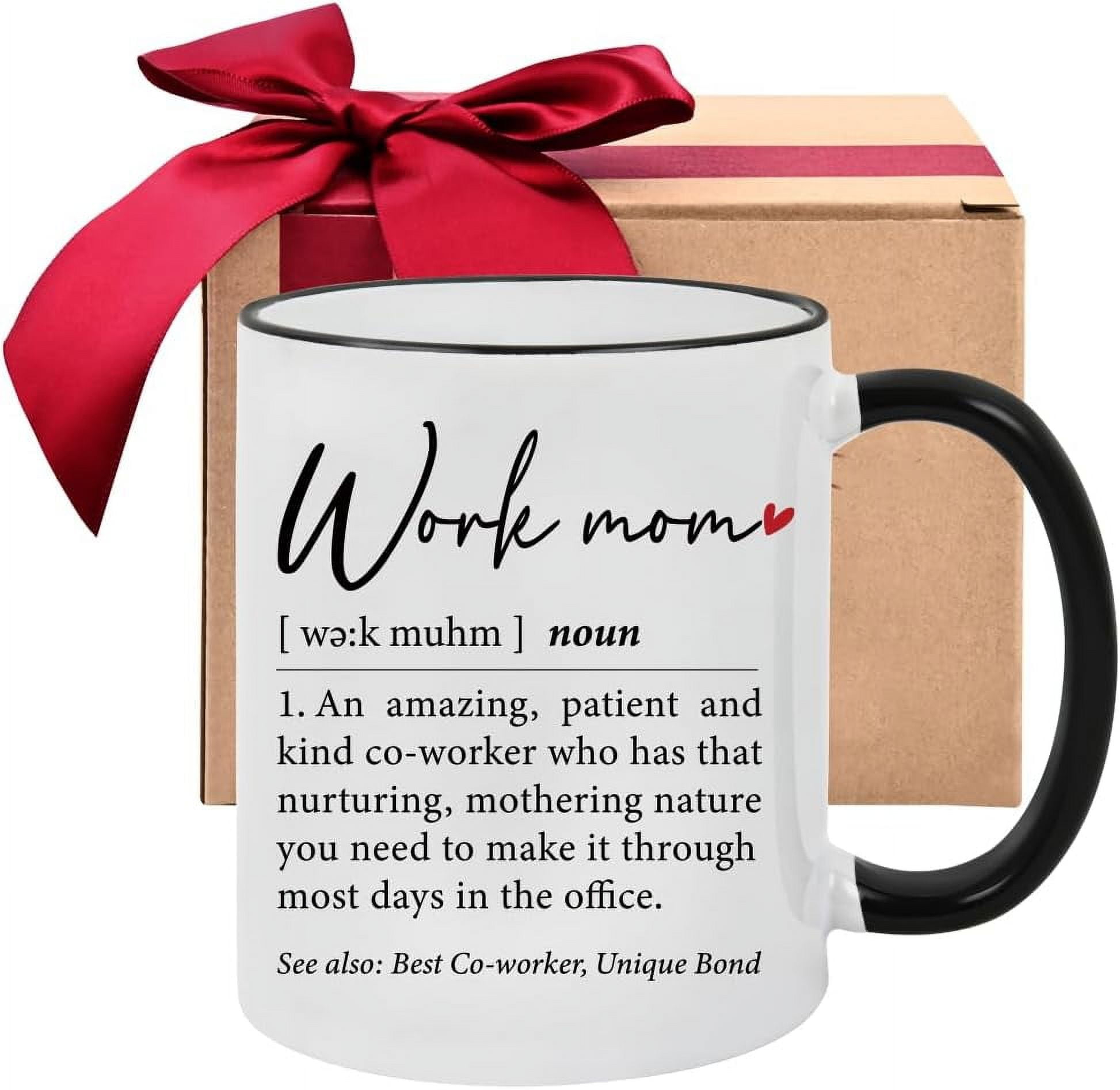 Work Mom Gift Mug, Inspirational Work Mom Gifts for Her Coworkers ...