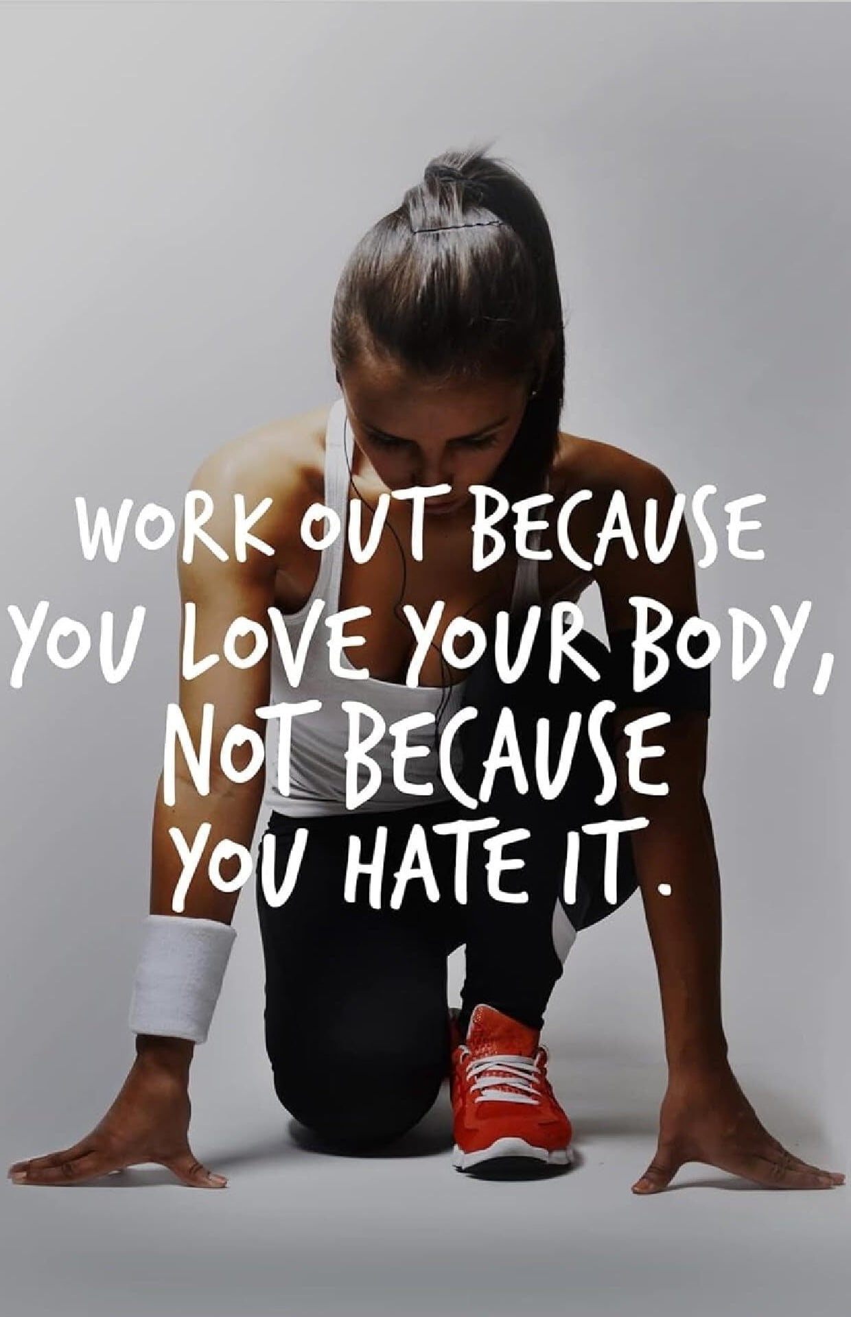 Work Out Because You Love Your Body - Motivational Exercise Wall Art ...