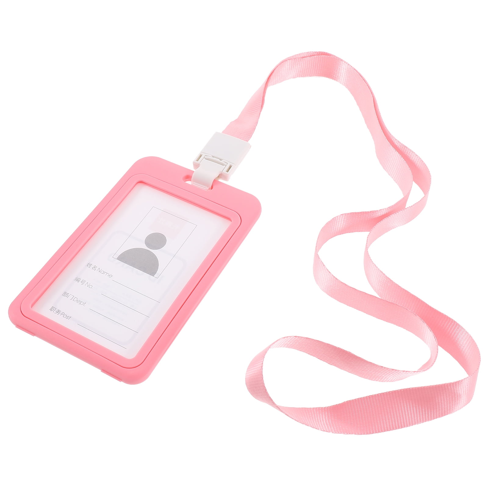 Work Pass Card Holder with Lanyard Access Badge Hanging Bus Campus ...