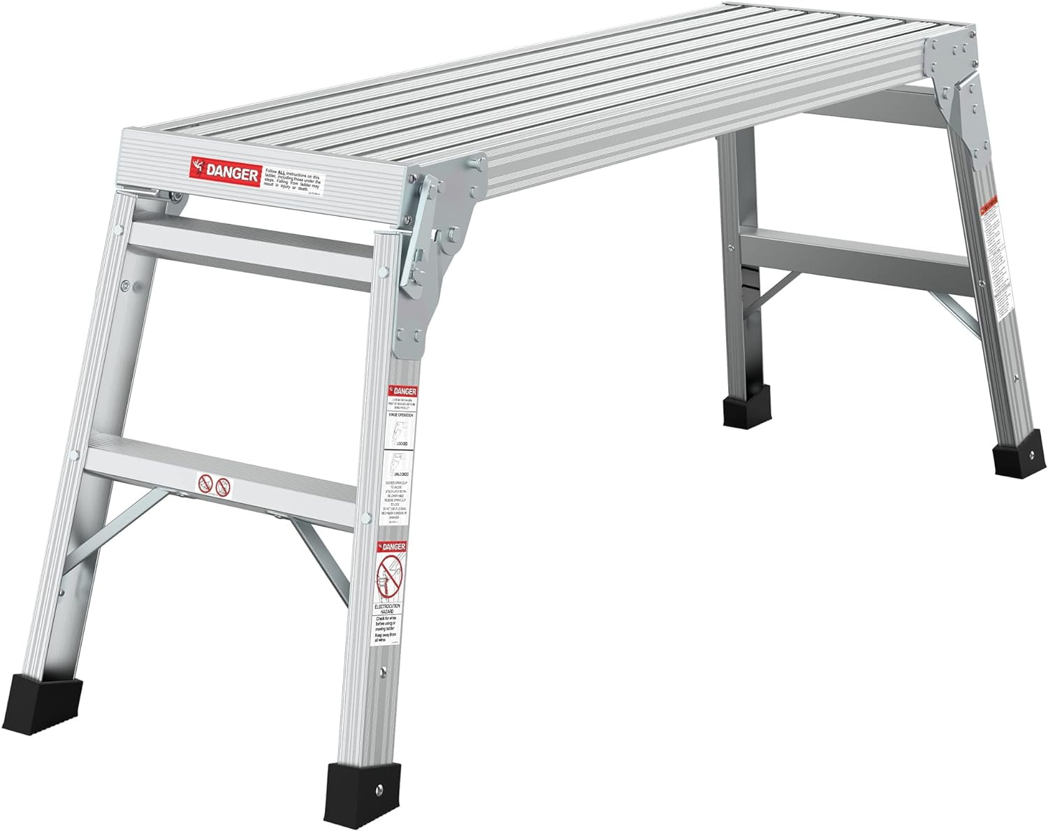 Work Platform Folding Step Ladder,Aluminum Work Benches,Medium Duty ...