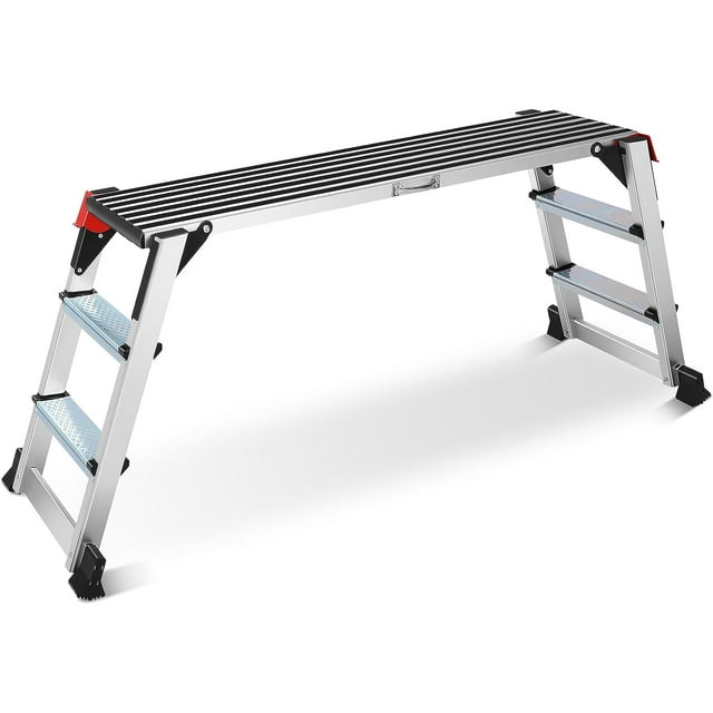 Work Platform 𝐓𝐰𝐨 𝐒𝐭𝐞𝐩 Ladder, 45"×12"×27" Heavy Duty Folding Work ...