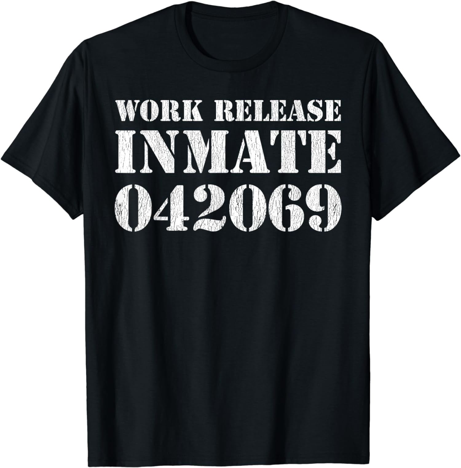Work Release Inmate County Jail Funny Prison Costume T-Shirt - Walmart.com