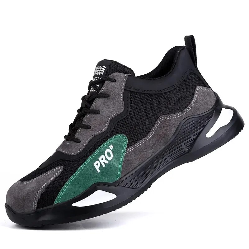 Work Safety Shoes Men Safety Boots Anti-smash Anti-stab Work Shoes ...