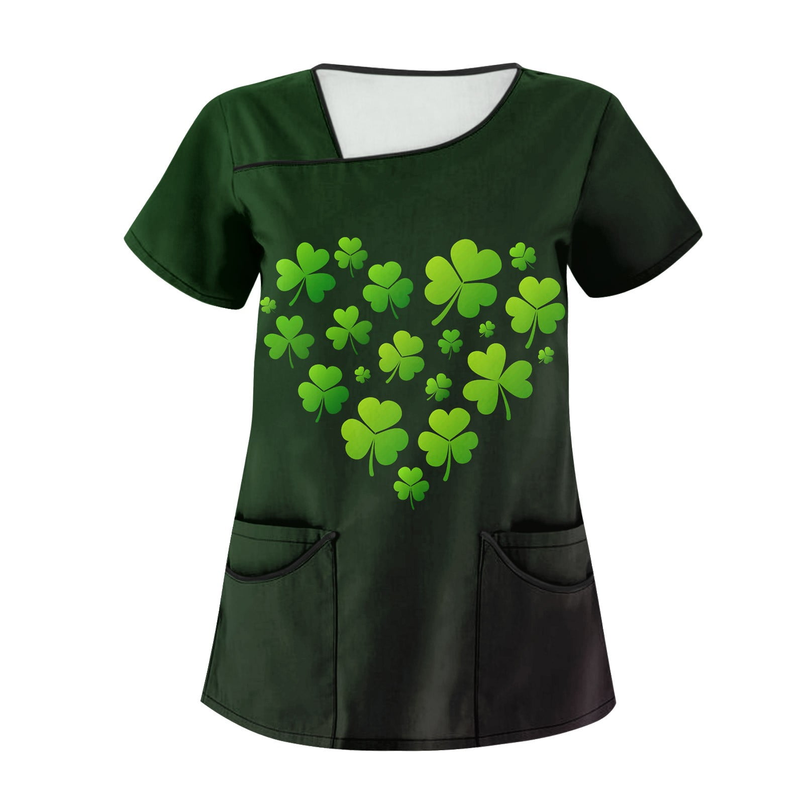 Work Scrubs Clothes for Women Saint Patrick Day Print Ydkzymd Luck ...