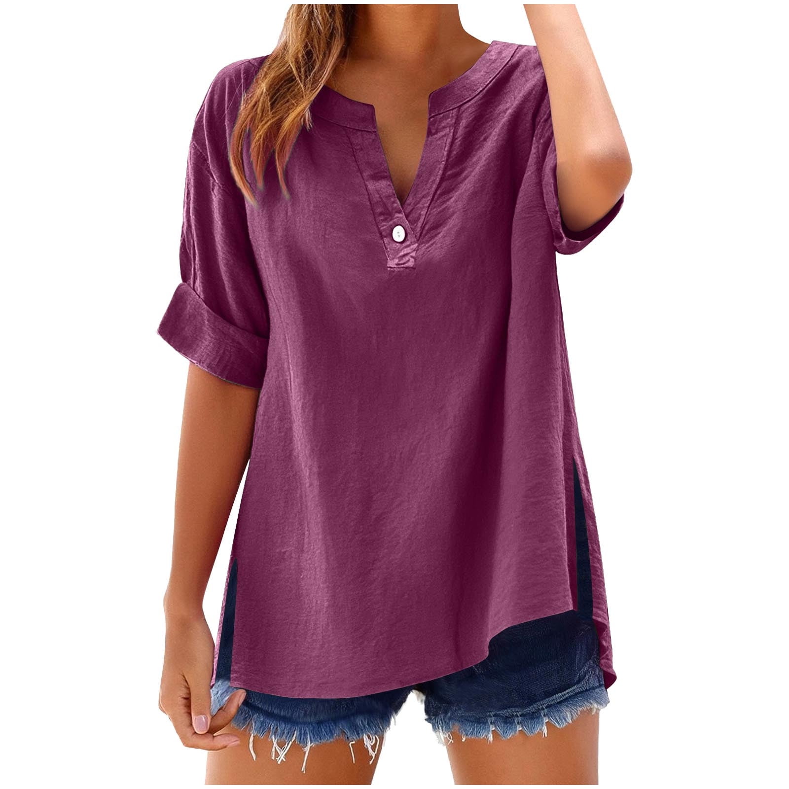 Work Shirts for Women Office Professional, Linen Shirts for Women 2026 ...