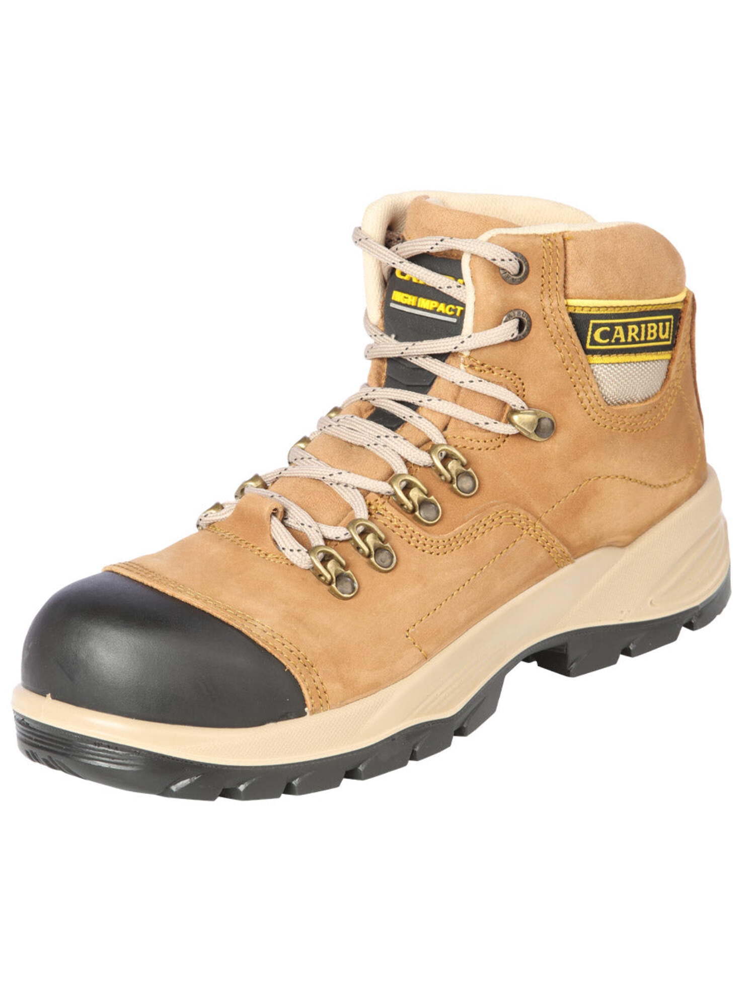 Work Shoe Caribu - Nobuck Golden Brown 44361 - Walmart.com