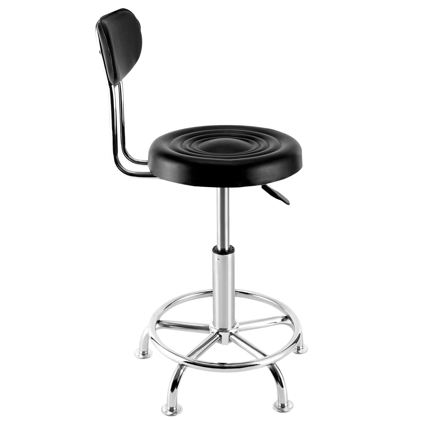 Work Shop Stool Bench Hydraulic Chair Bar Garage Adjustable Height Back ...