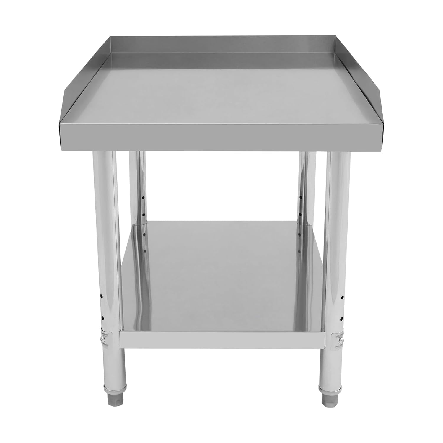 Work Table 2-Tier Prep Table Stainless Steel Prep Table with Backsplash ...