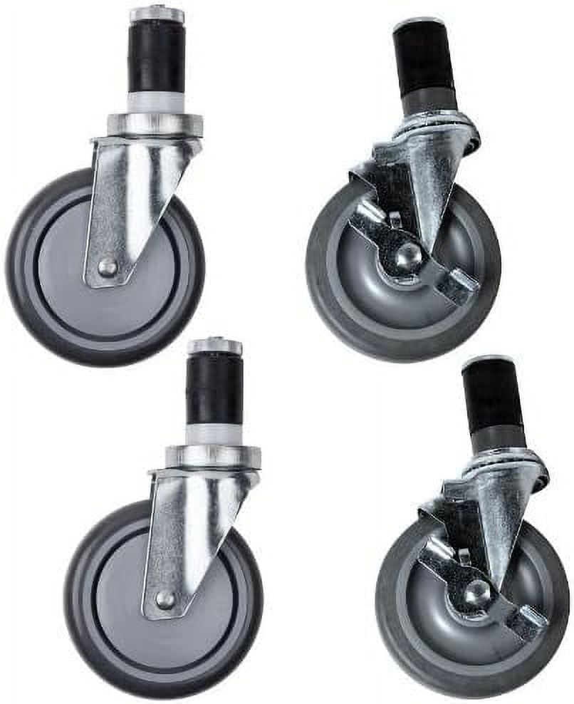Work Table Expanding Stem Caster 5" Wheel with Brake New (4 Wheels ...