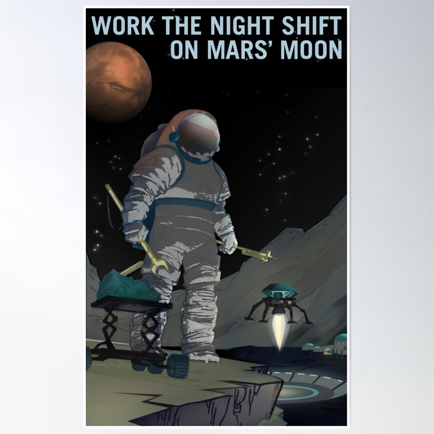 Work The Night Shift On Mars' Moon Nasa Recruitment Advertisement ...