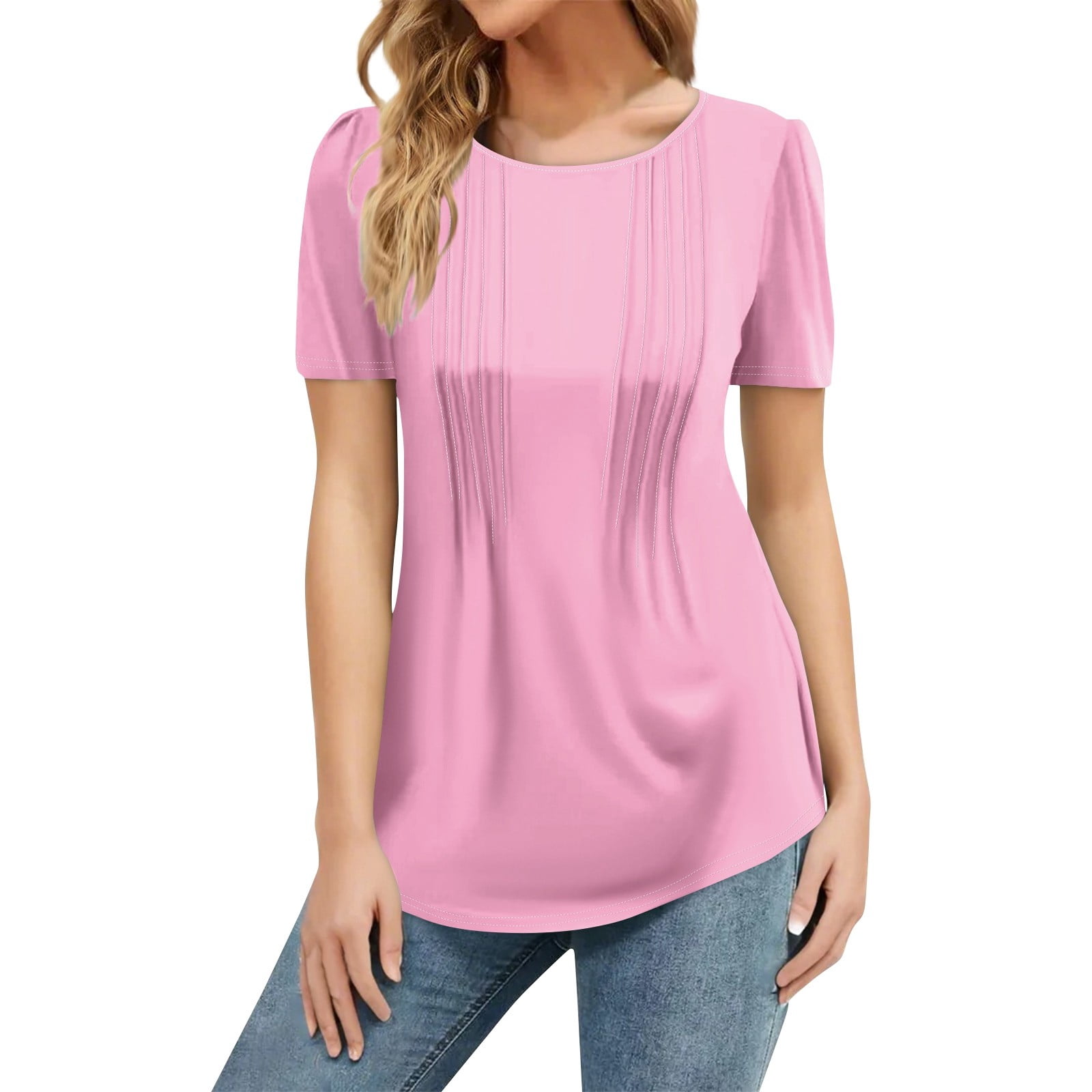 Work Tops for Women Wedding Spring Cropped Ladies Romantic Short Sleeve ...