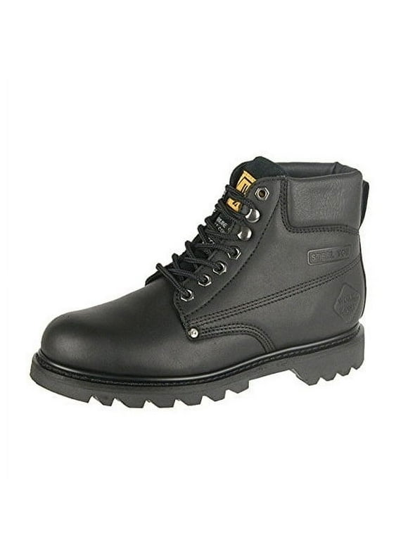 Black Steel Toe Work Boots