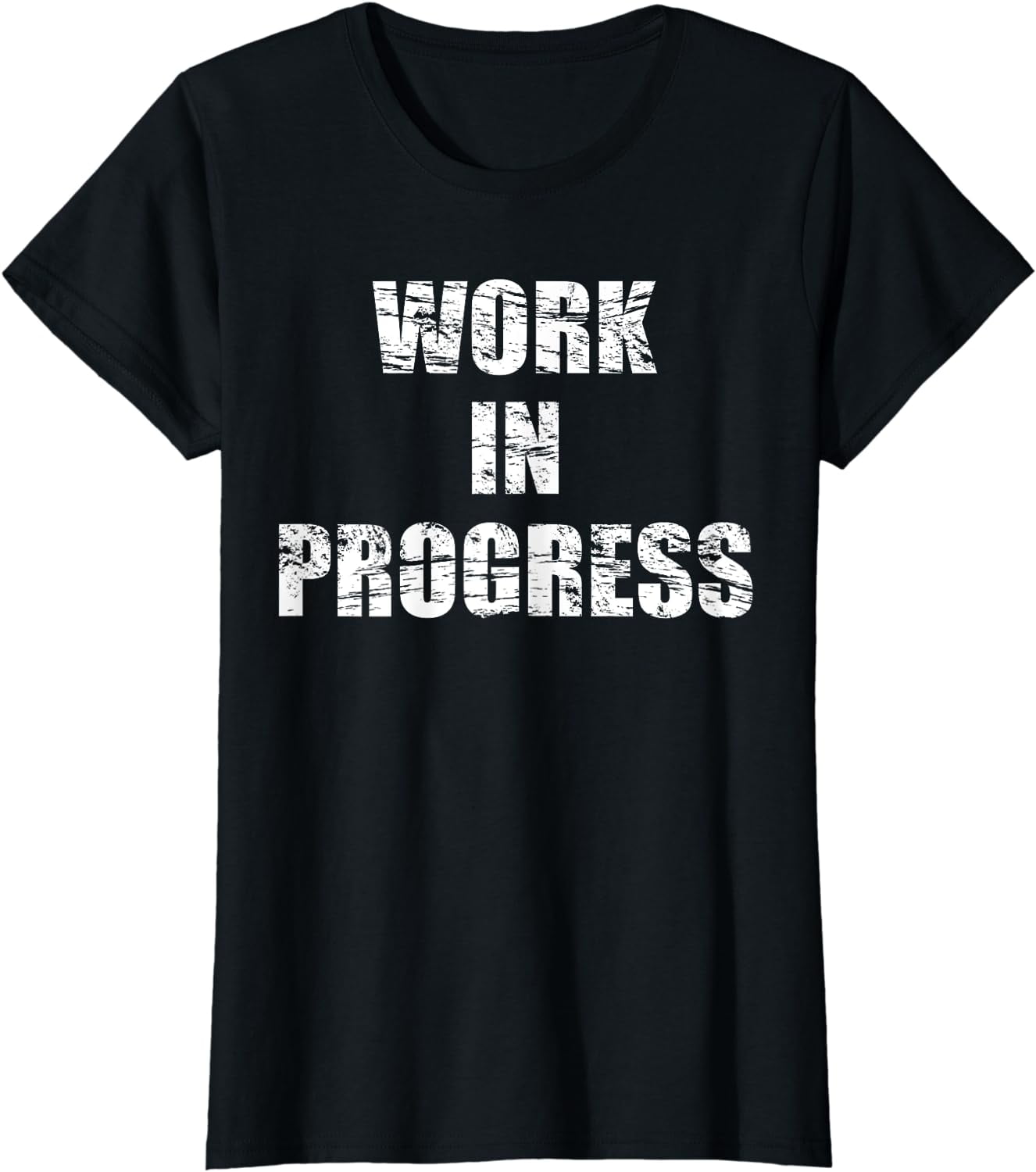 Work in Progress T-shirt | Inspiring Fitness Weight Loss - Walmart.com