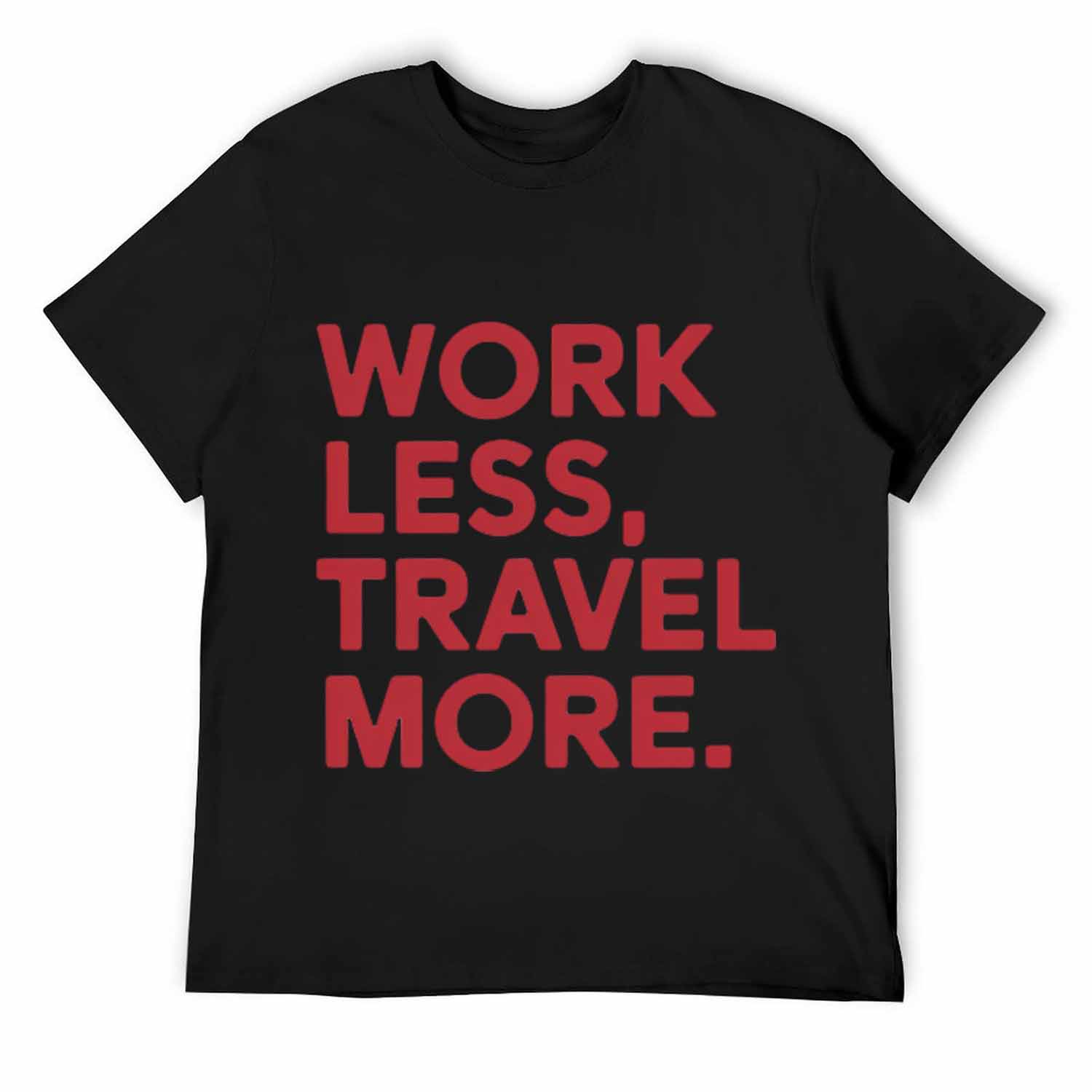 Work less travel more Beach Retro 80S Matching T-Shirt - Walmart.com