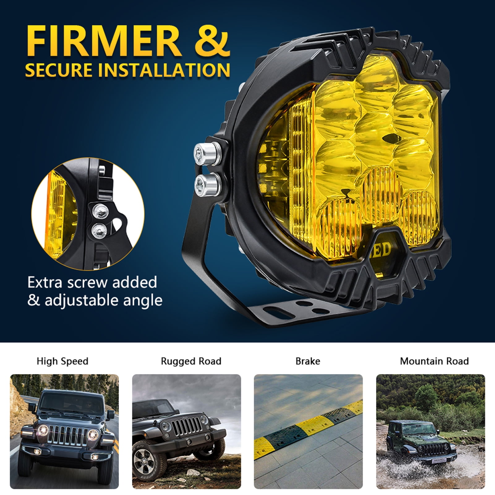 Work light,Combo Beam Lamp Pods Flood Beam Lamp Offroad Led Work 2pcs ...