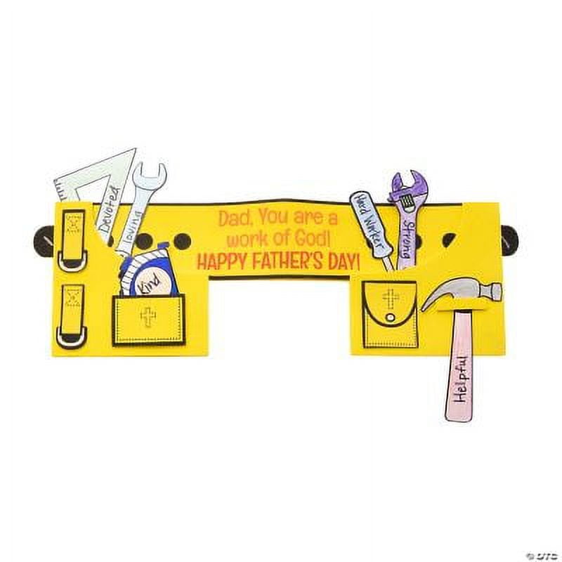 Work of God Father’s Day Tool Belt Craft Kit, Religious, Craft Kits, 12 ...