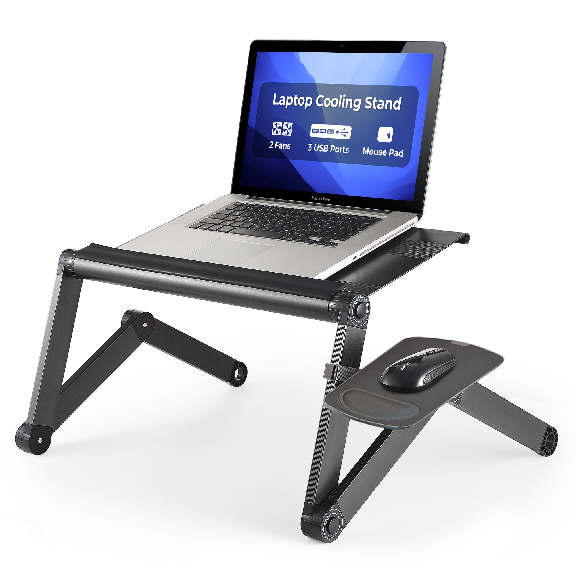 WorkEZ Cool Laptop Cooling Stand - Portable Laptop Stand with FAN USB ...