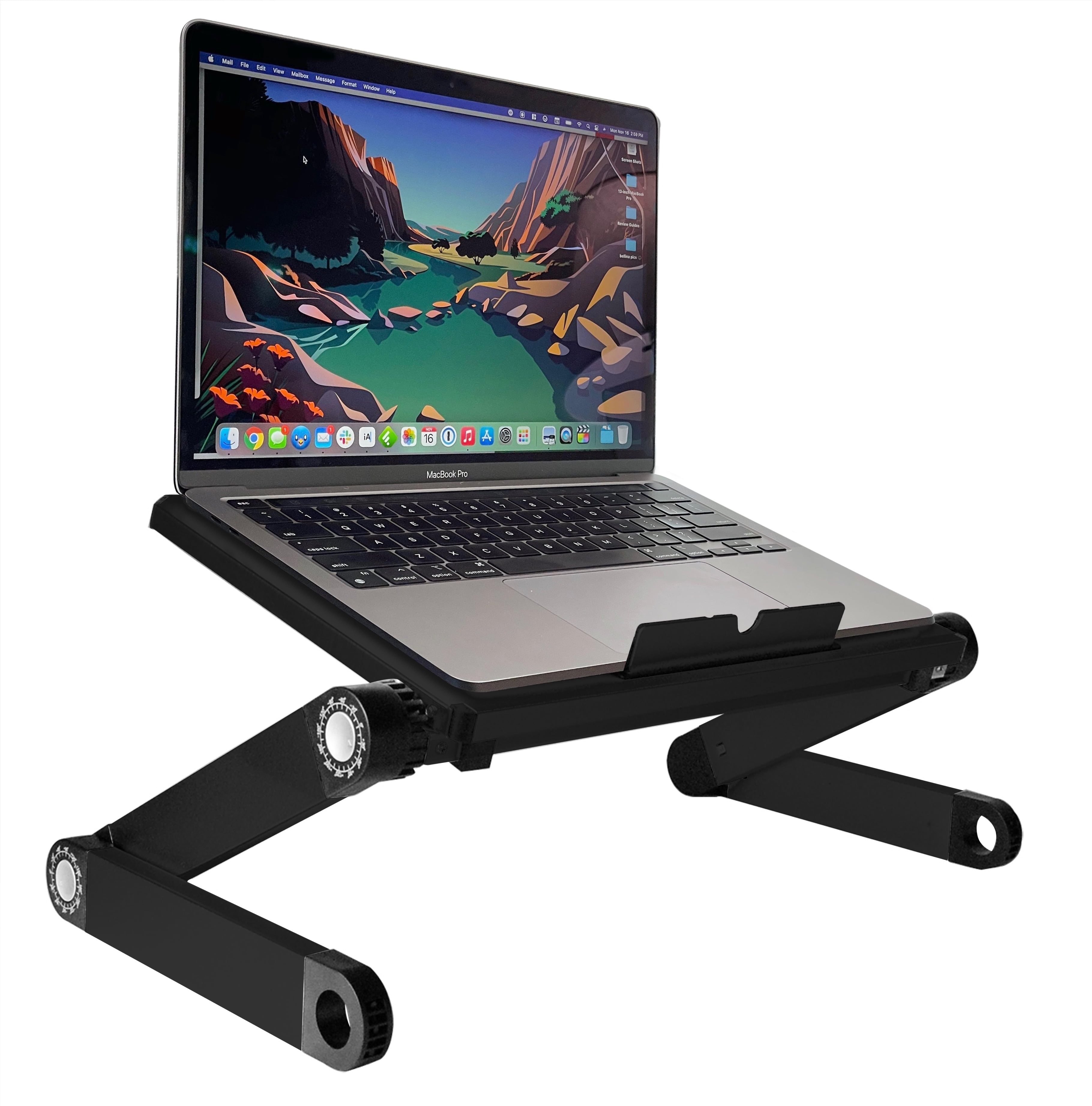 WorkEZ Light Adjustable Laptop Stand – Lightweight Adjustable Lap Desk ...