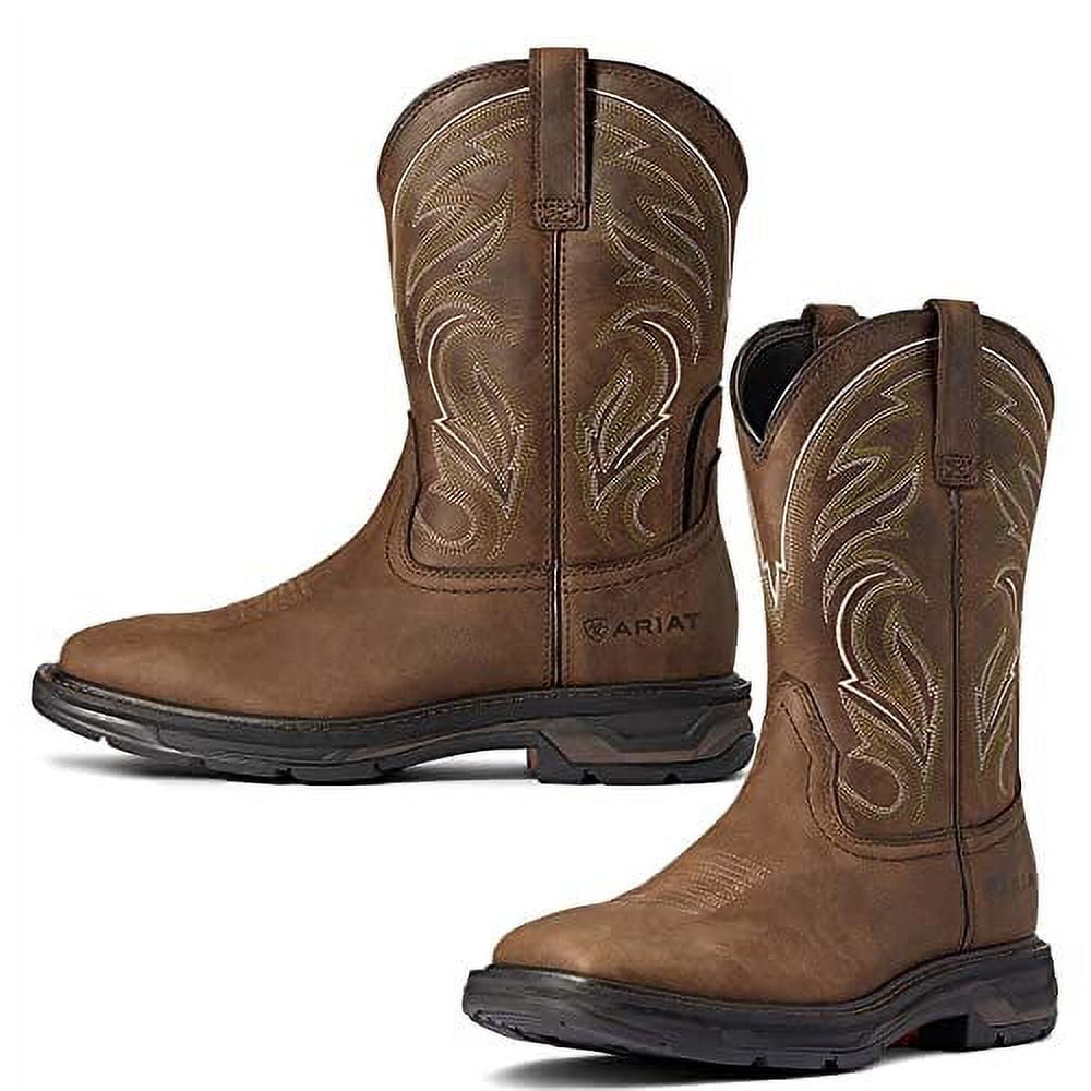 ARIAT BMVY9 Mens WorkHog XT Cottonwood Work Boot Dark Earth/Brick 10.5 ...