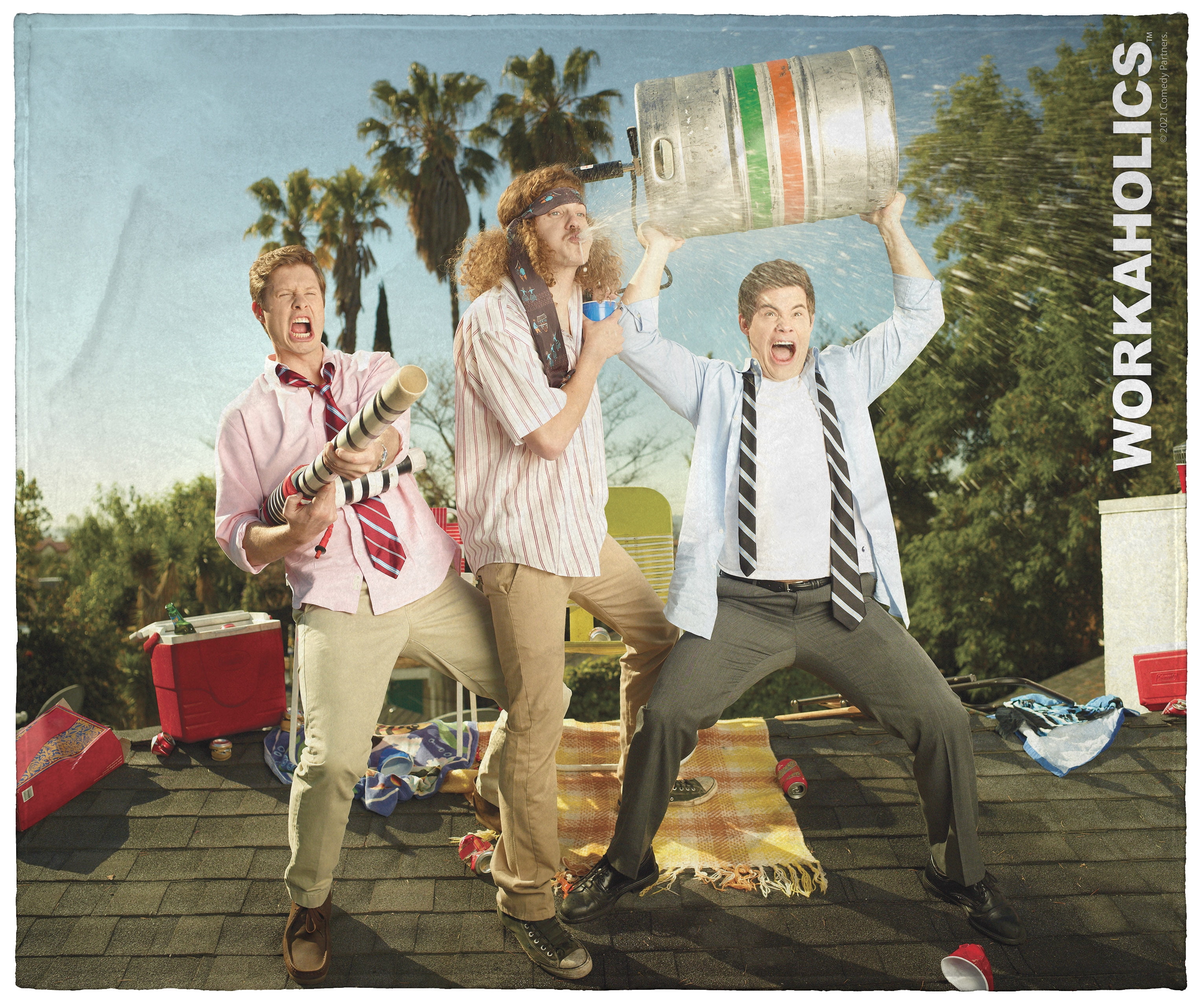 Workaholics Beer Time Silk Touch Plush Fleece Throw Blanket Wall Scroll ...