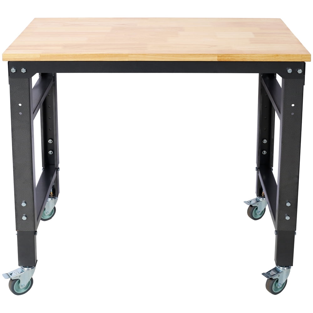 Workbench - 35" Wide Rolling Workbenches for Garage - Adjustable Height ...