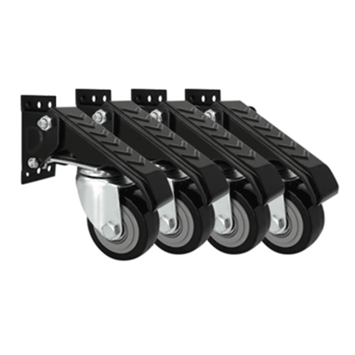 Workbench Caster Kit Heavy Duty Retractable Casters Wheels All Steel ...