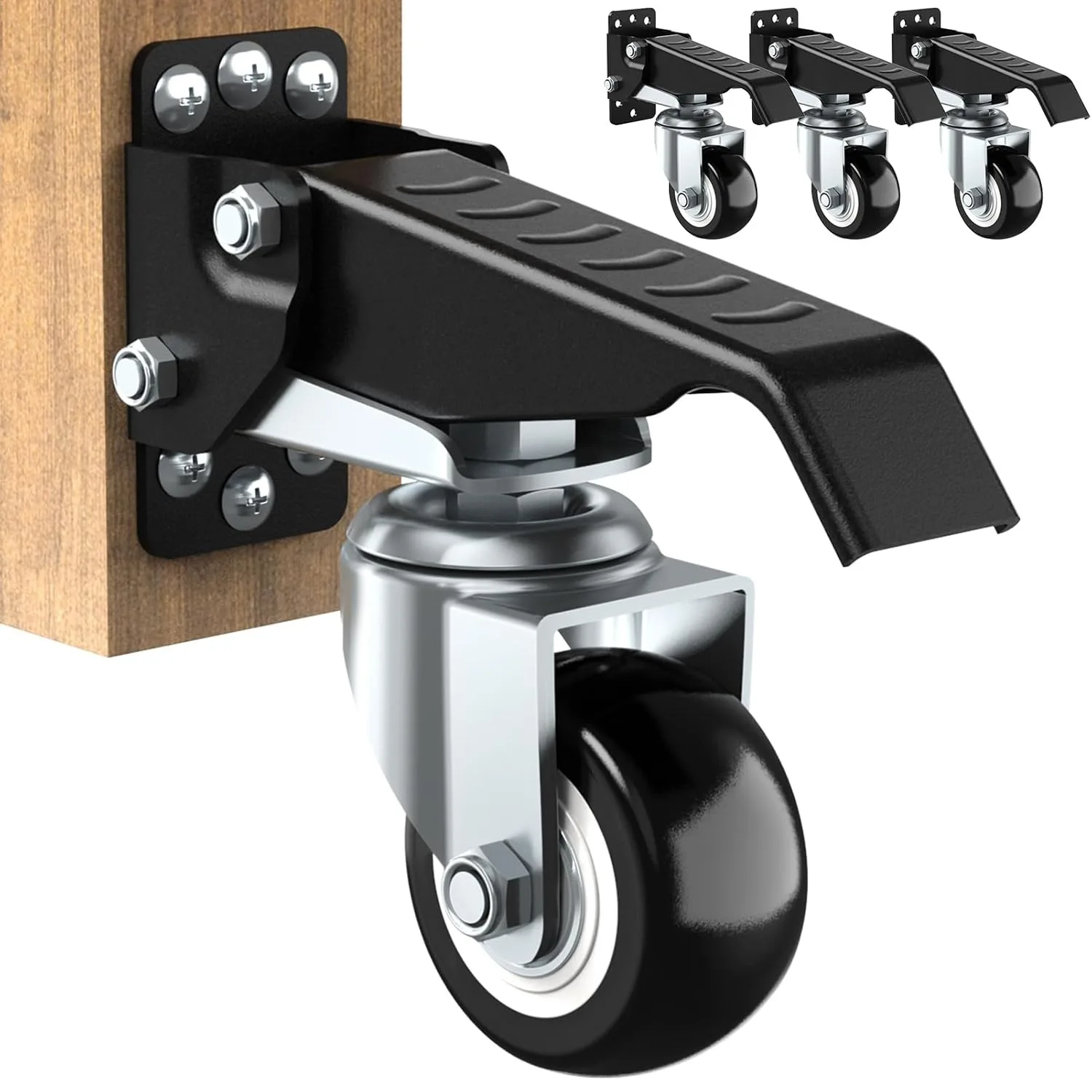 Workbench Caster kit 660 LBS Heavy Duty Retractable Casters Workbench ...