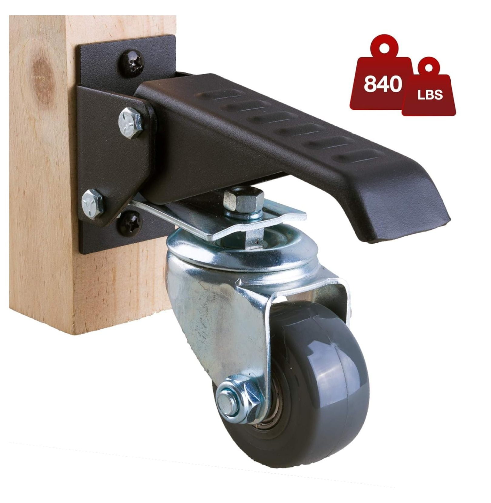 Workbench Casters - 4 Extra Heavy Duty Retractable casters, 840 lbs ...