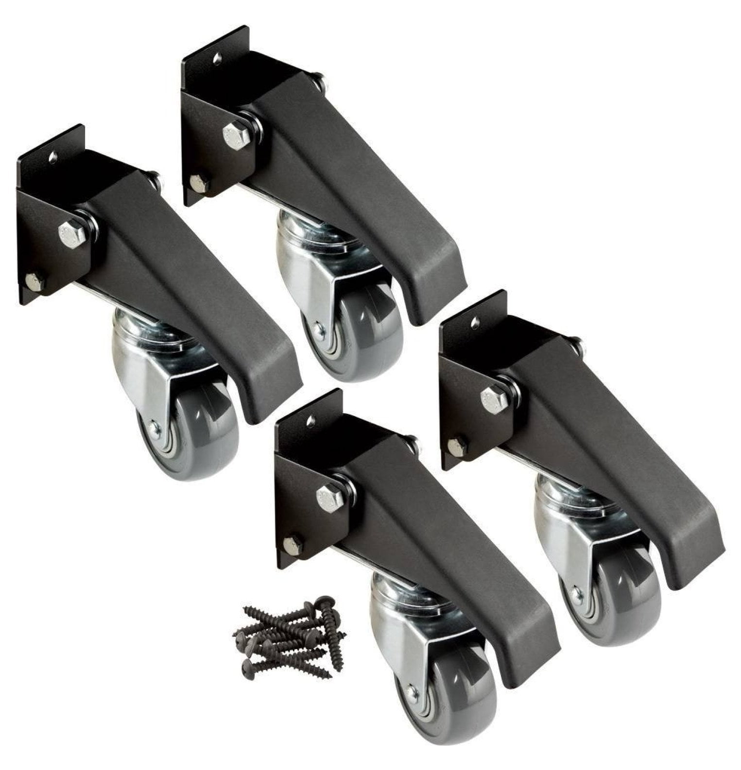 Workbench Casters 4-Pack - Heavy Duty 2-3/8" Steel Casters w/Locking ...