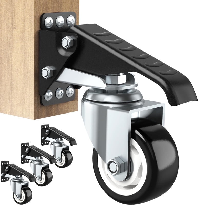 Workbench Casters Wheels 920Lbs Retractable Casters Set of 4 Heavy Duty ...