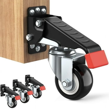 POWERTEC Workbench Caster Kit, Multi-Mounting Options w/Polyurethane ...