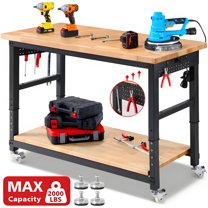 Seville Classics UltraHD Heavy Duty Rolling Cabinet Workbench Table w ...