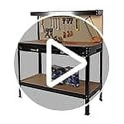 Workbench, Steel Garage Workbench, Tool Storage Work Workshop Tools ...