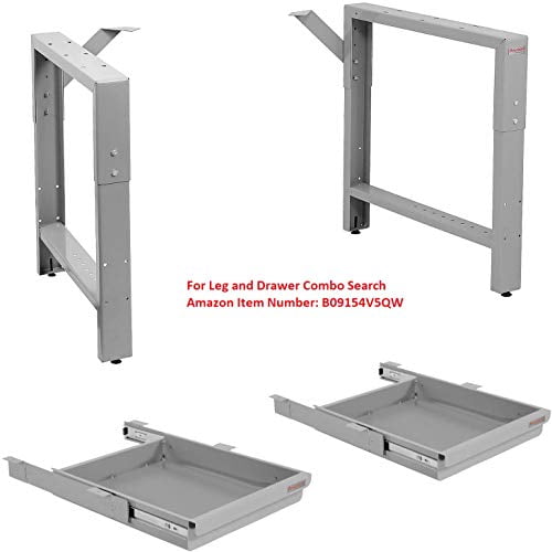 Workbench Table Frame 20" Depth - Grey - 29" to 35" Height Adjustable ...