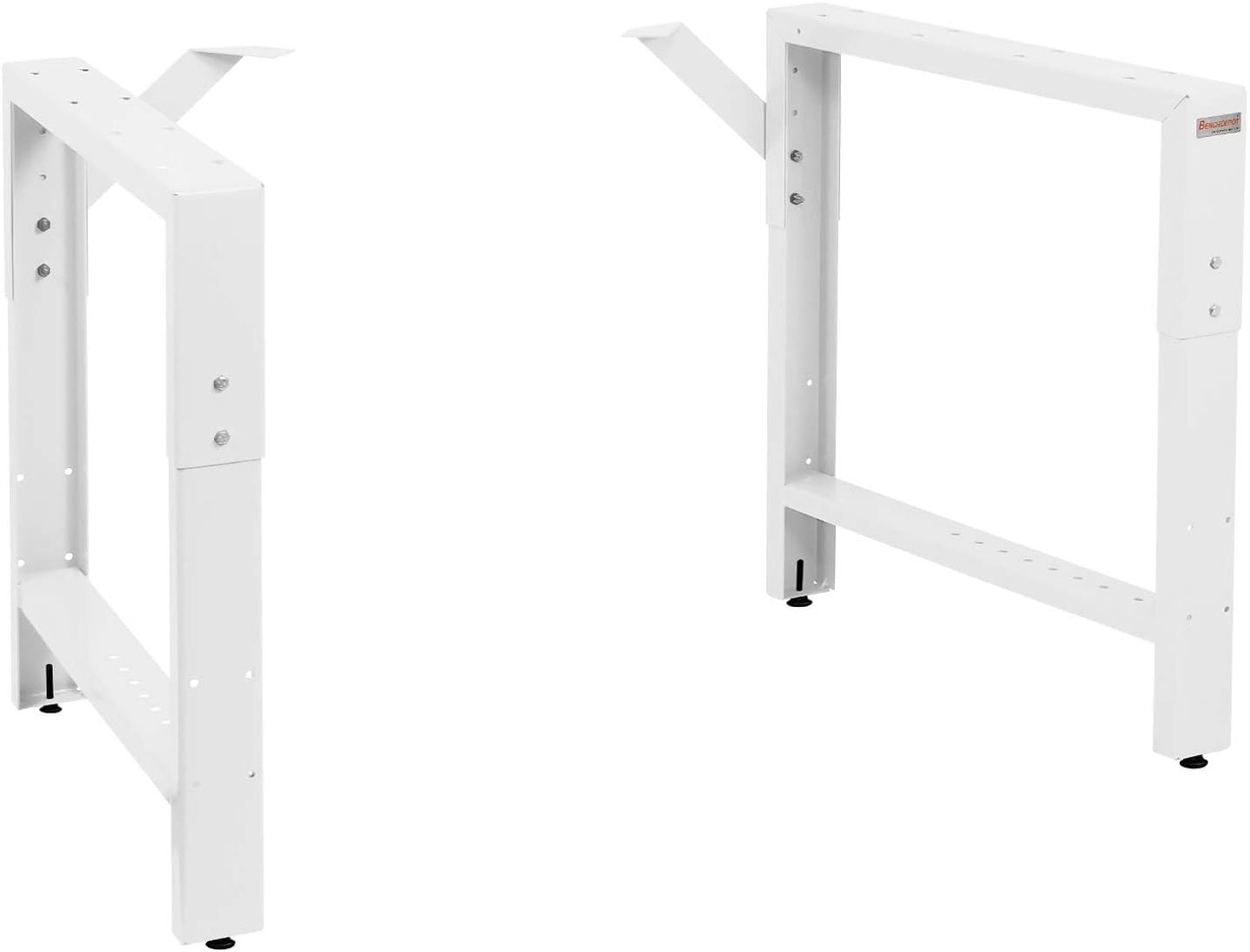 Workbench Table Frame 26" Depth - Hospital White - 29" to 35" Height ...