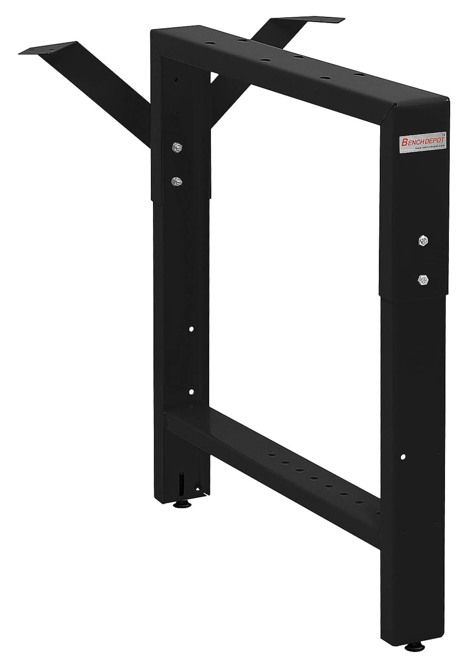 Workbench Table Frame Leg - Center Leg - 20" Depth - Black - 29" to 35 ...
