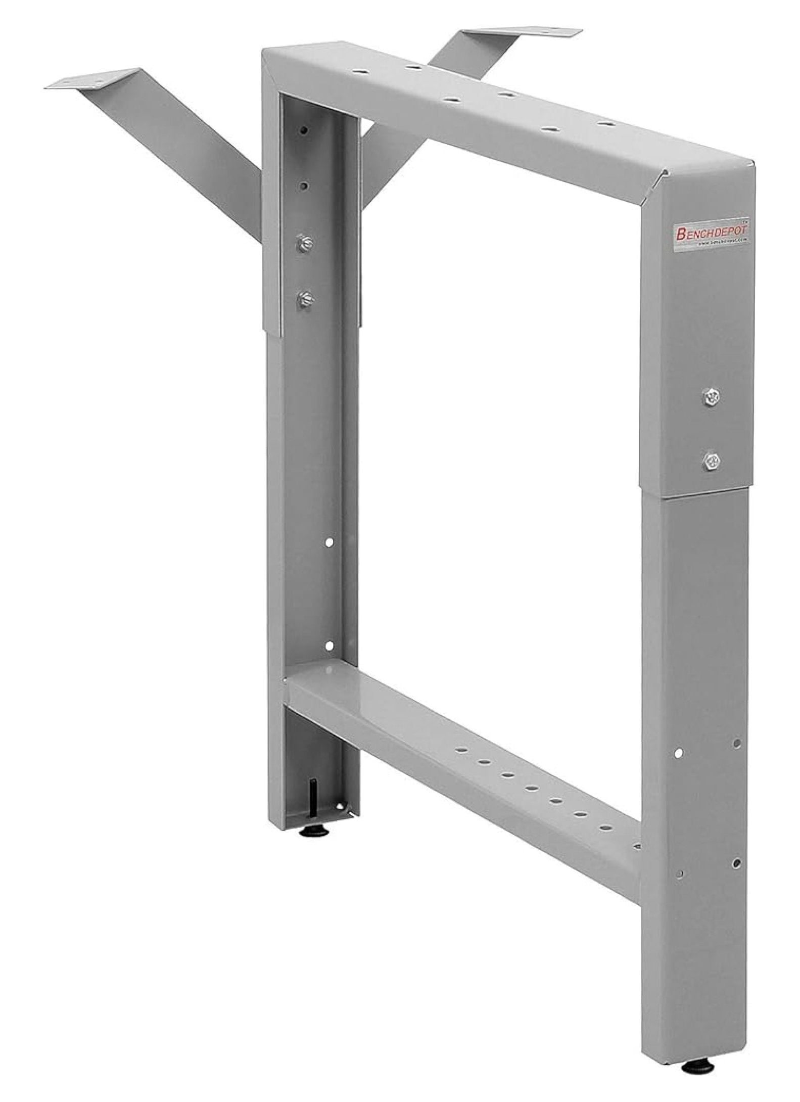 Workbench Table Frame Leg - Center Leg - 20" Depth - Grey - 29" to 35 ...