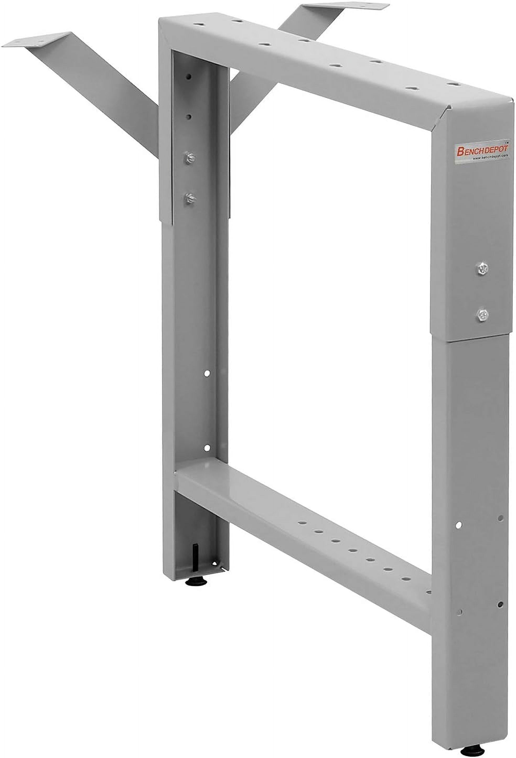 Workbench Table Frame Leg - Center Leg - 26" Depth - Grey - 29" to 35 ...