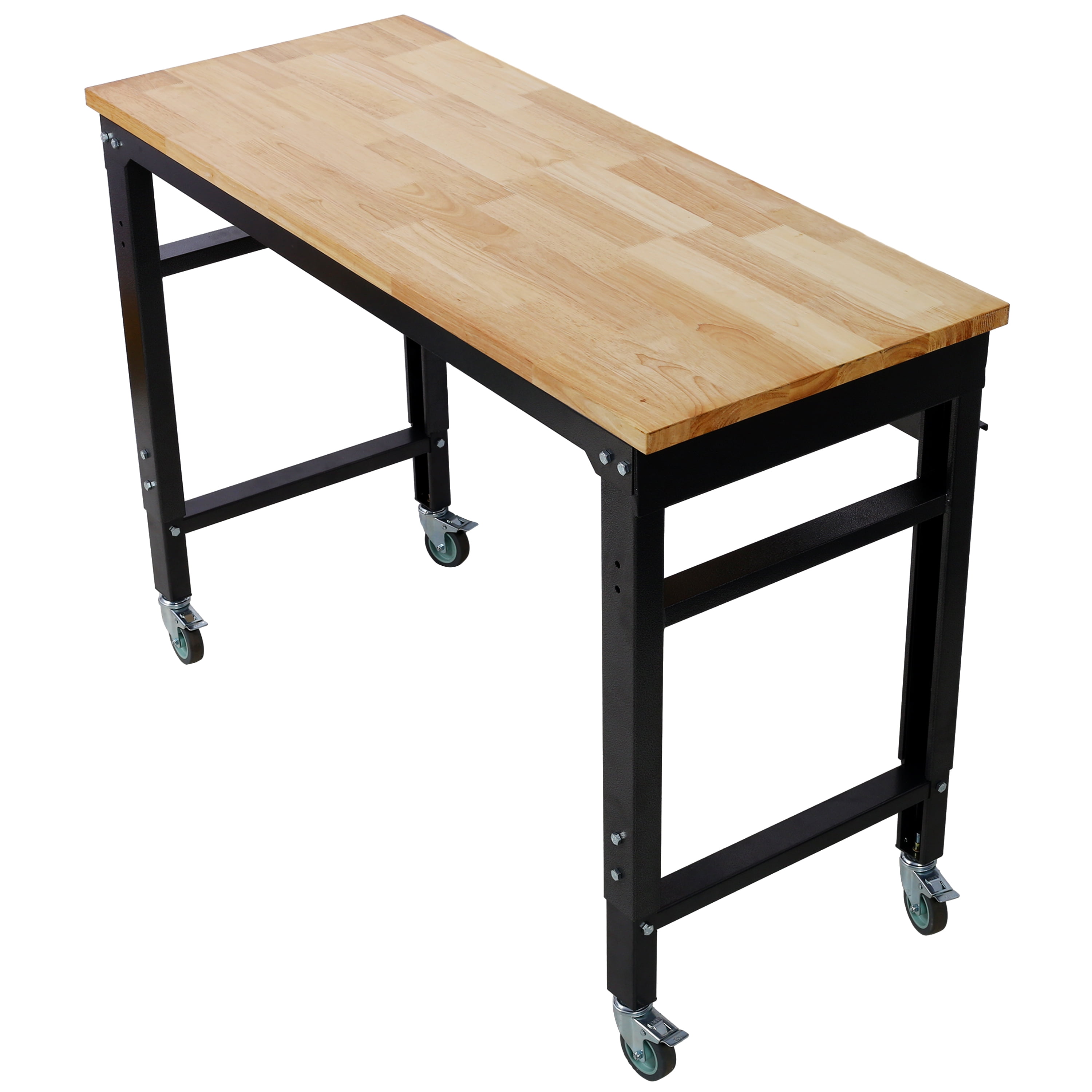 Workbench - Wide Rolling Workbenches for Garage - Adjustable Height ...